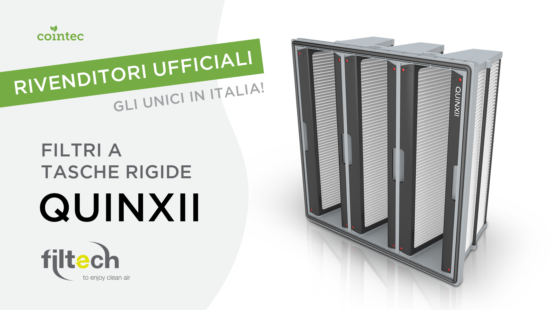 Filtri a tasche rigide QUINXII di Filtech - Cointec Srl